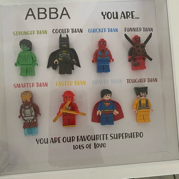 Other | You Are Our Favorite Superhero Gift For Abbadad With Legos ...